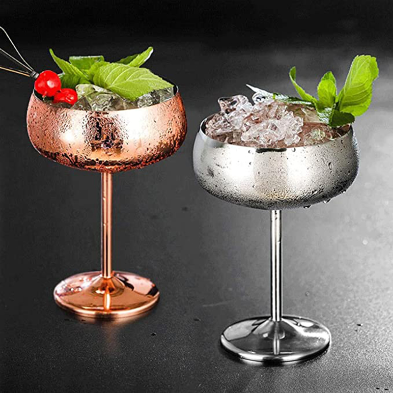 Copper Coupe Champagne Glasses
