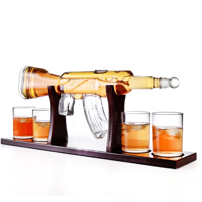 AK47 Rifle Gun Whiskey Wine Decanter